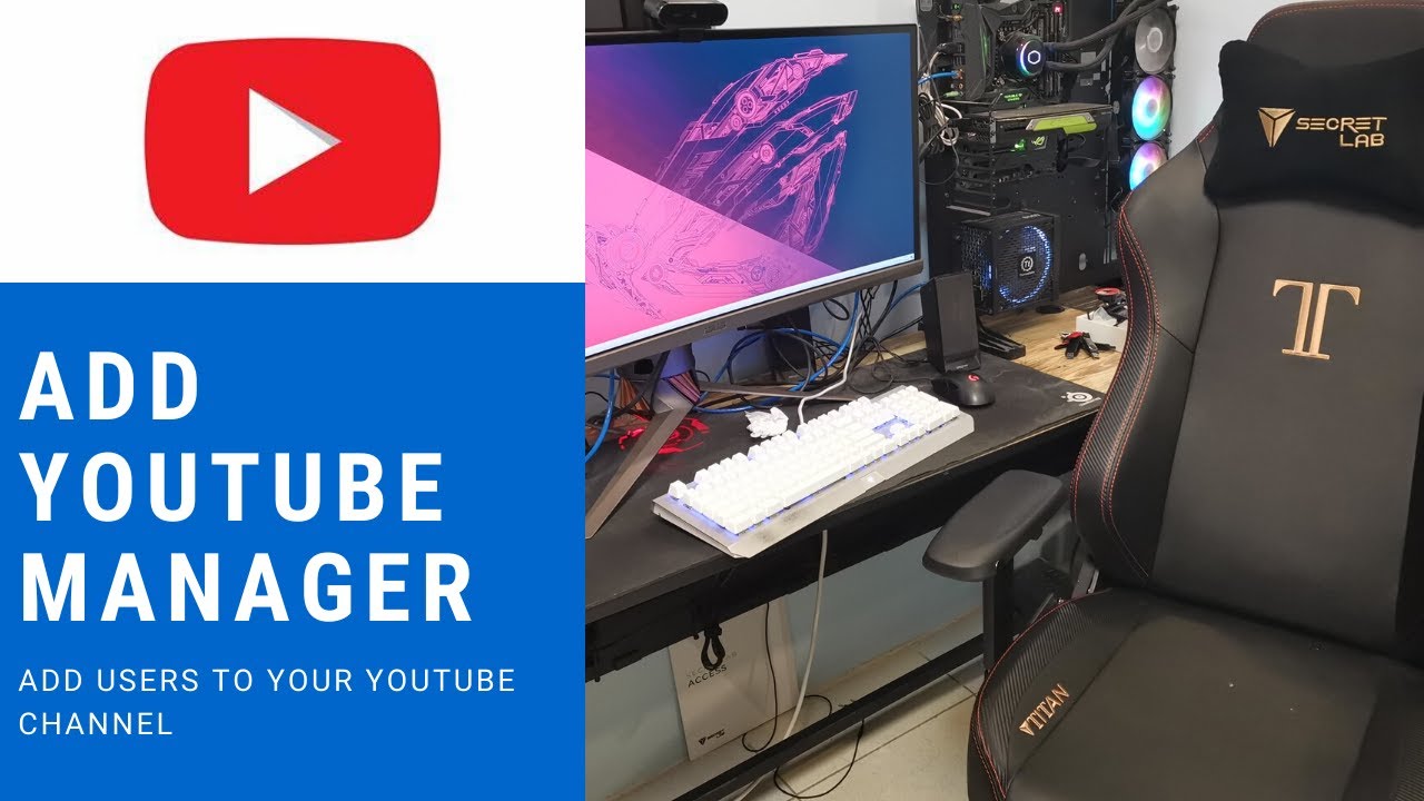 How to add YouTube channel manager. Personal account and Brand account ...