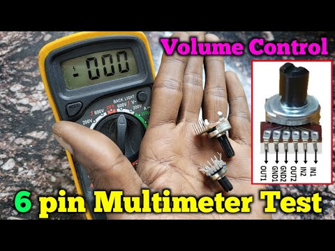 6 pin volume Control Multimeter Test? | Potentiometer Testing ...