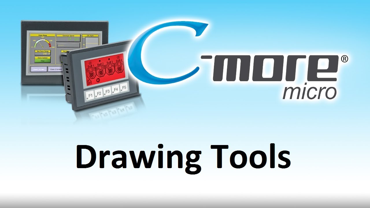 C-more Micro HMI Drawing Tools from AutomationDirect - YouTube