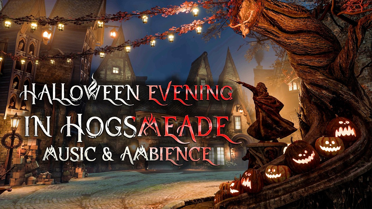 🎃Halloween Evening in Hogsmeade | Hogwarts Legacy Ambience & Relaxing ...