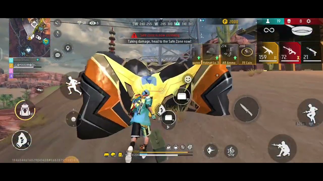 FREE FIRE 🔥//90% Headshot Rate ⚡ Solo VS Squad Full Gameplay | Poco x3 ...