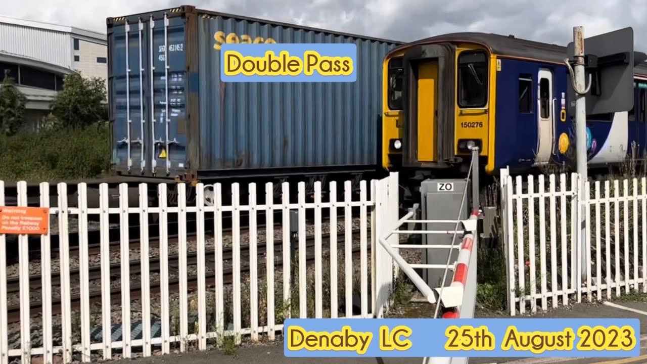 *Double Pass* & Hangman Denaby Level Crossing 25/08/2023 - YouTube