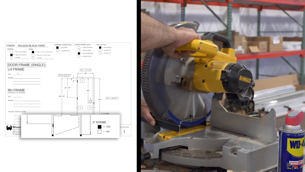 Wilson Partitions Snap On Trim Door Frame - YouTube