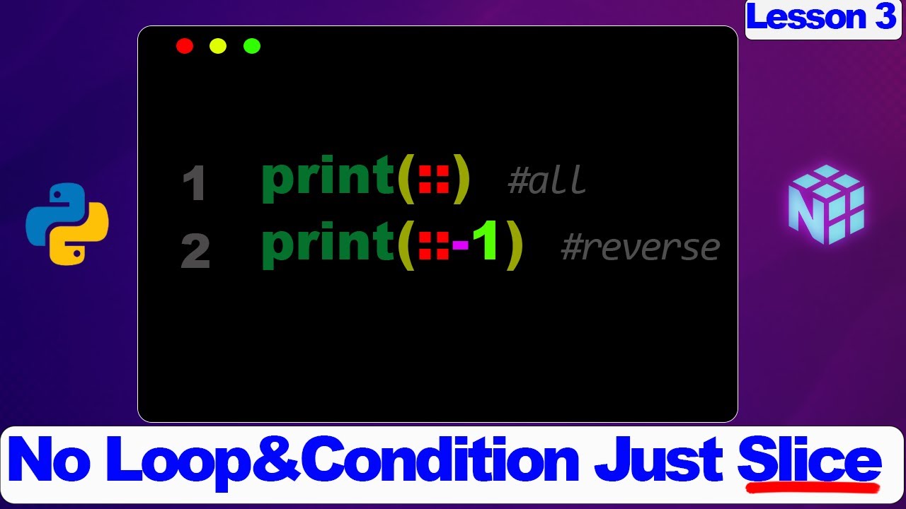 Slicing in Python NumPy Array Lesson 3 (Data science) - YouTube
