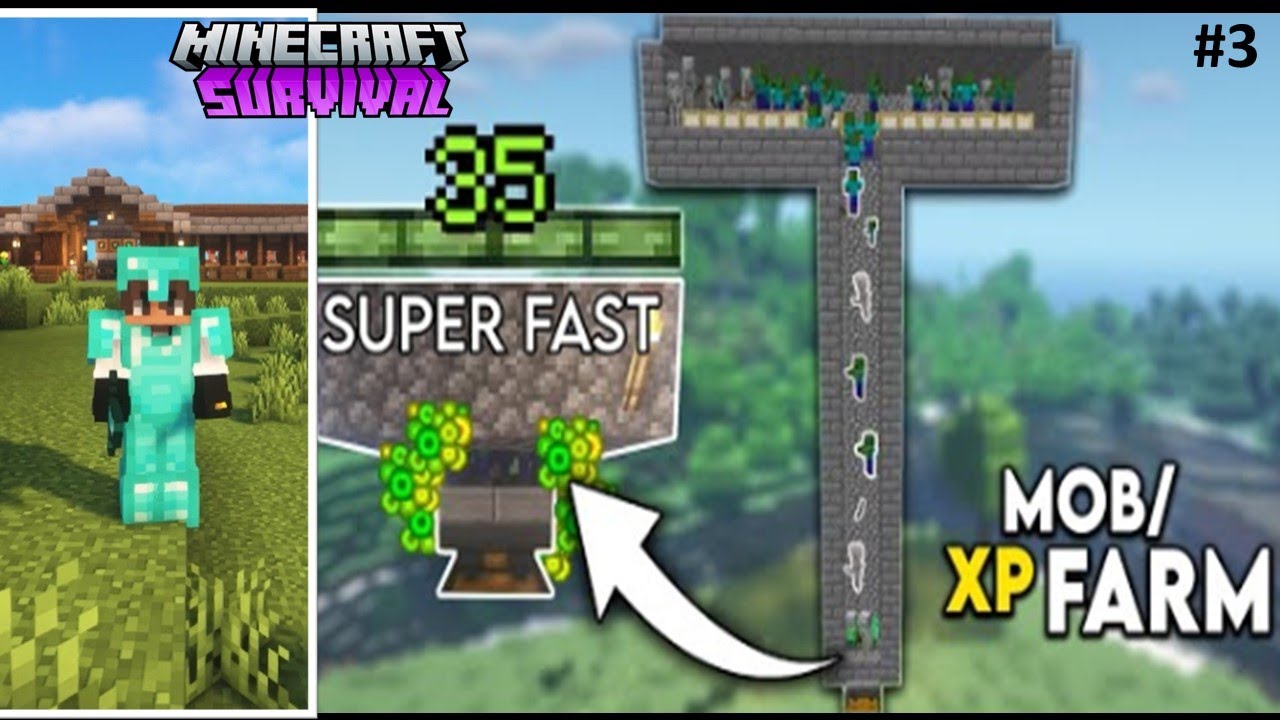 I Built An Ultimate Xp Farm in Minecraft Survival (Episode 3) - YouTube