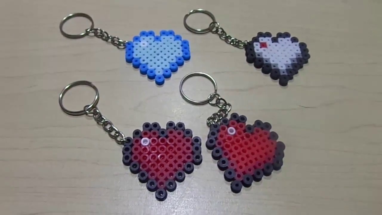 CORAZON CON HAMMA BEADS// HEART WHIT HAMMA BEADS - YouTube