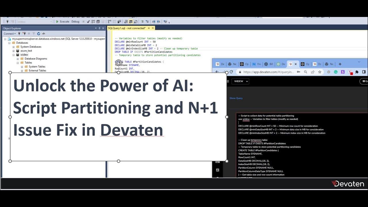 Optimizing Database Performance With Openai Demo Video Youtube