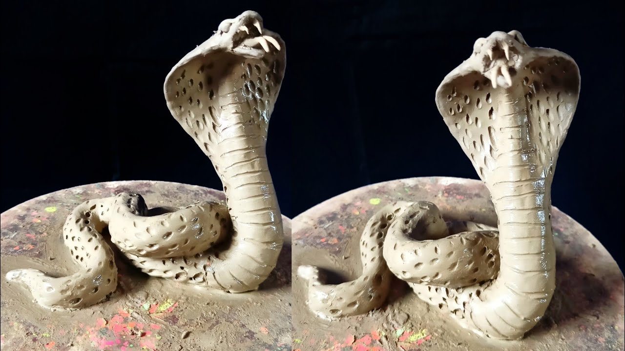 How to make snake with clay | mitti se snake banana - YouTube