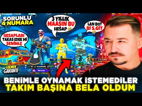 BENİMLE OYNAMAK İSTEMEDİLER TAKIMIN BAŞINA BELA OLDUM - Pubg Mobile Troll