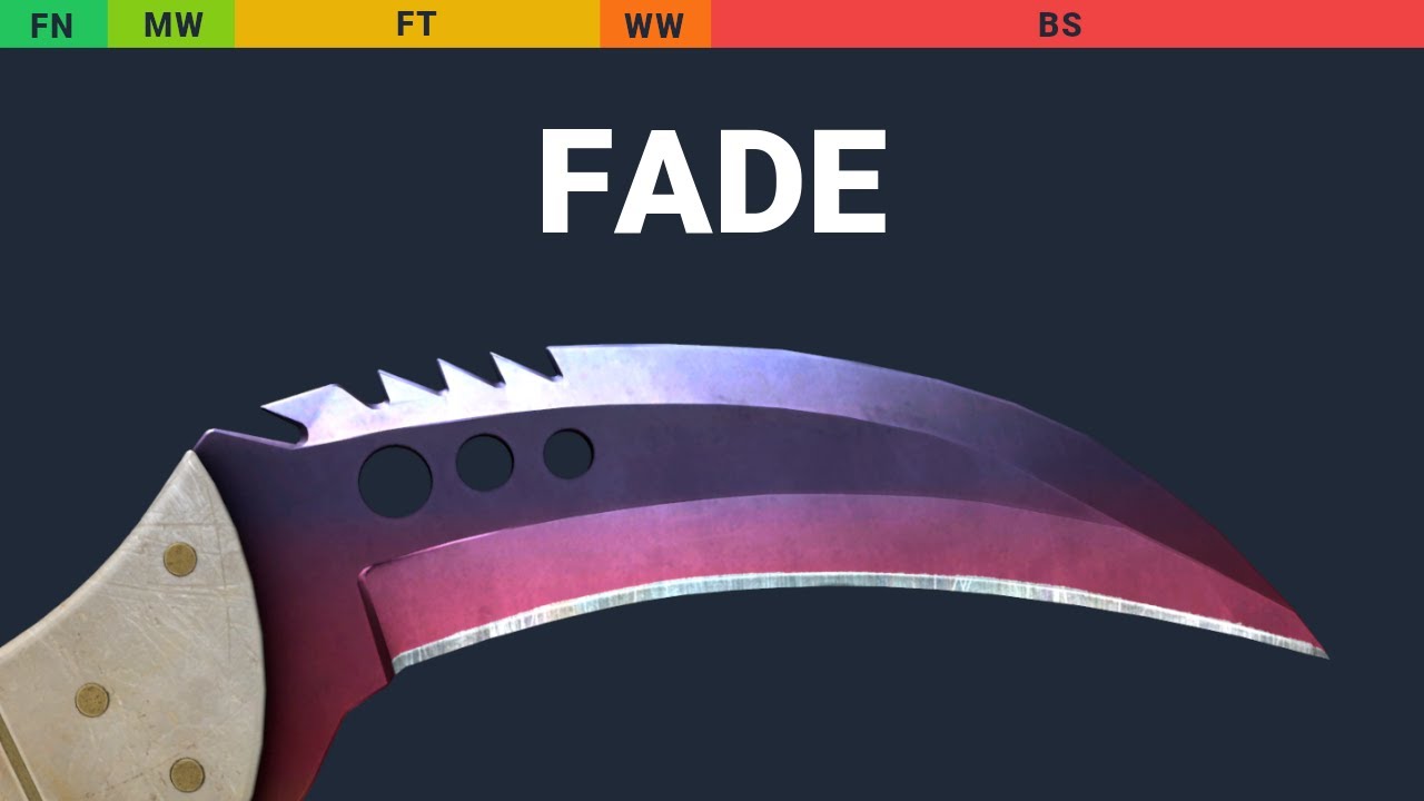 Talon Knife Fade - Skin Float And Wear Preview - YouTube