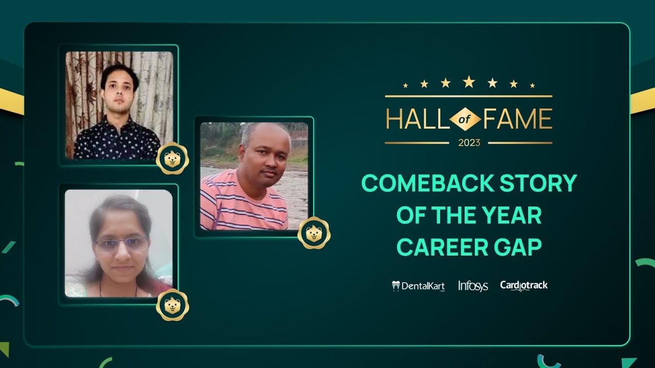 Crio Hall of Fame 2023 - Comeback Story of the Year: Career Gap | Award ...