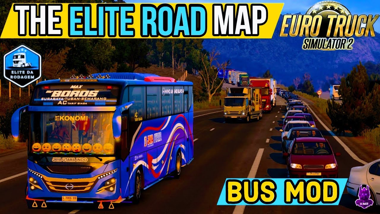 Euro Truck Simulator 2 Live | Bus Mod | Elite Road Map for ETS2 1.49 ...