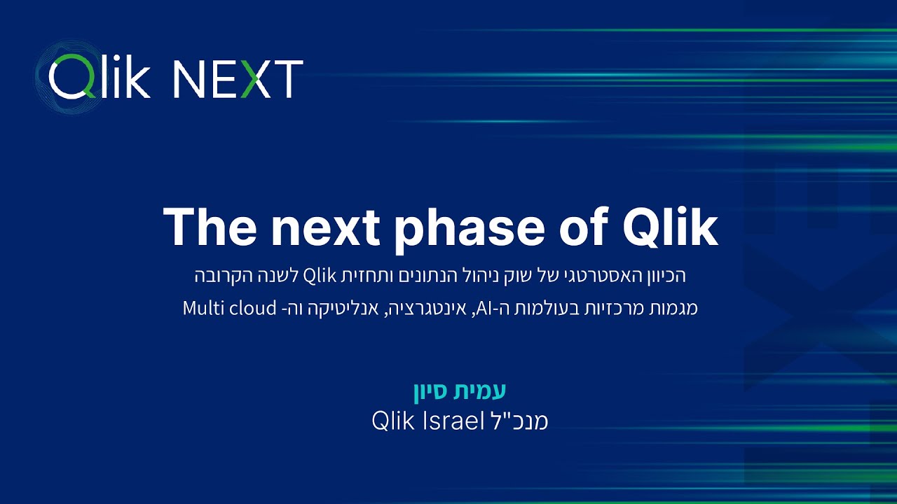 The next phase of Qlik, Amit Sivan, CEO Qlik Israel at Qlik NEXT 2024 ...