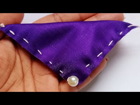 New model Fabric Flower Craft Idea/Handmade Latkan Design/kapde ka ...