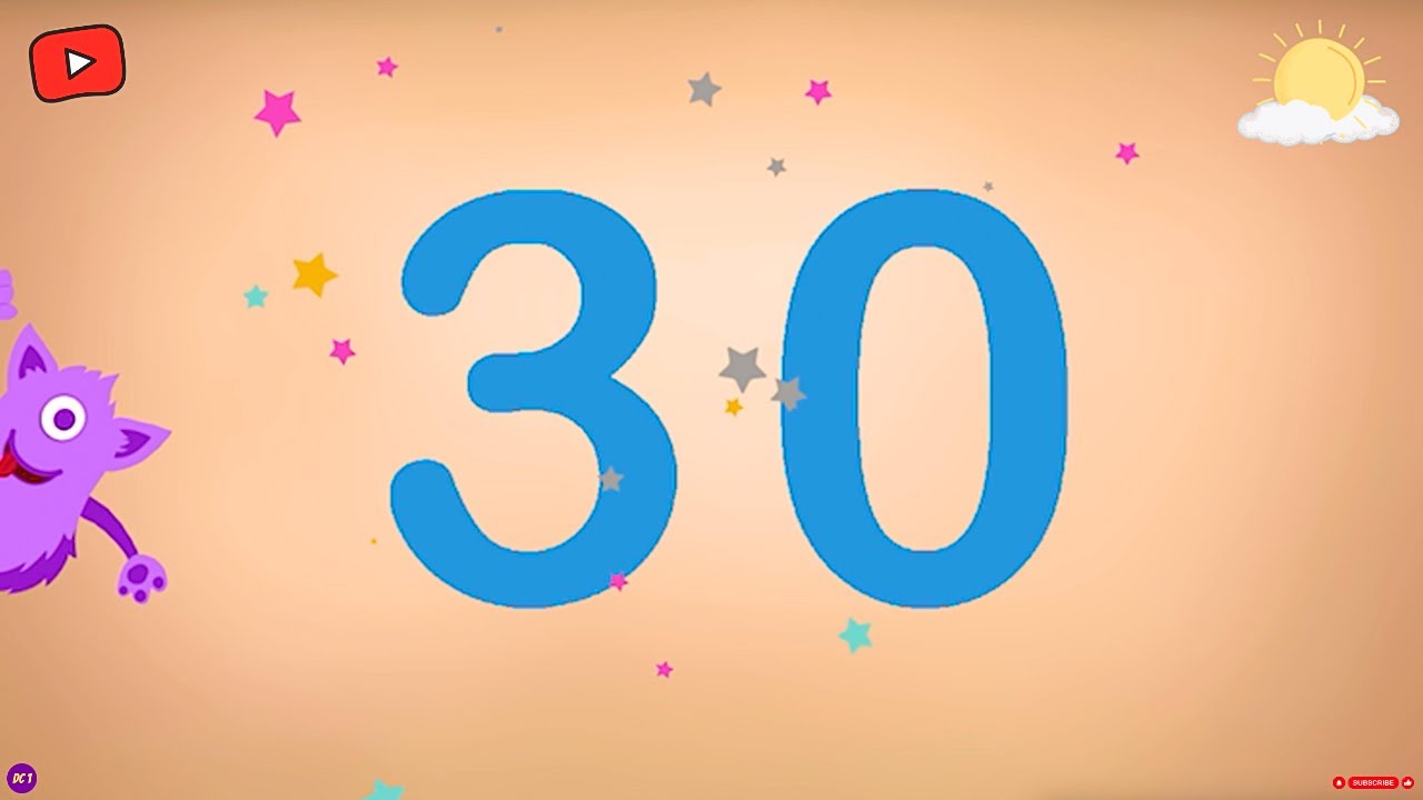Meet Number 30 | Explore the World of Numbers | Tracing & Phonics - YouTube