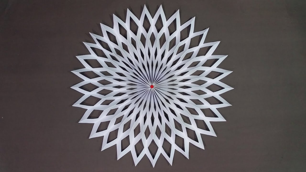 How to make Snowflakes with paper | Easy Paper Star for Christmas - YouTube