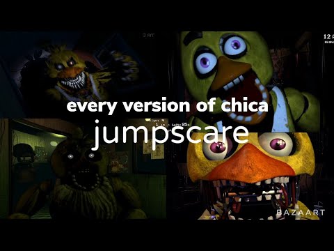 every version of chica jumpscares - YouTube