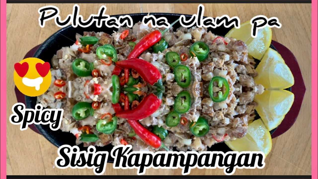 Spicy Sisig kapampangan Pulutan na ulam pa | Mateo fam - YouTube