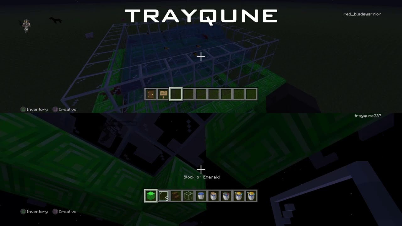 Me vs trayqune build battle Commet down Below (minecraft) - YouTube