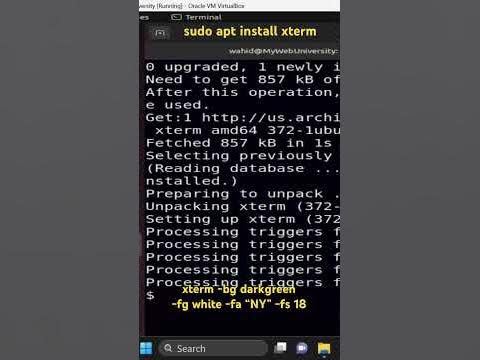LINUX UBUNTU: How To Install XTERM #shorts - YouTube