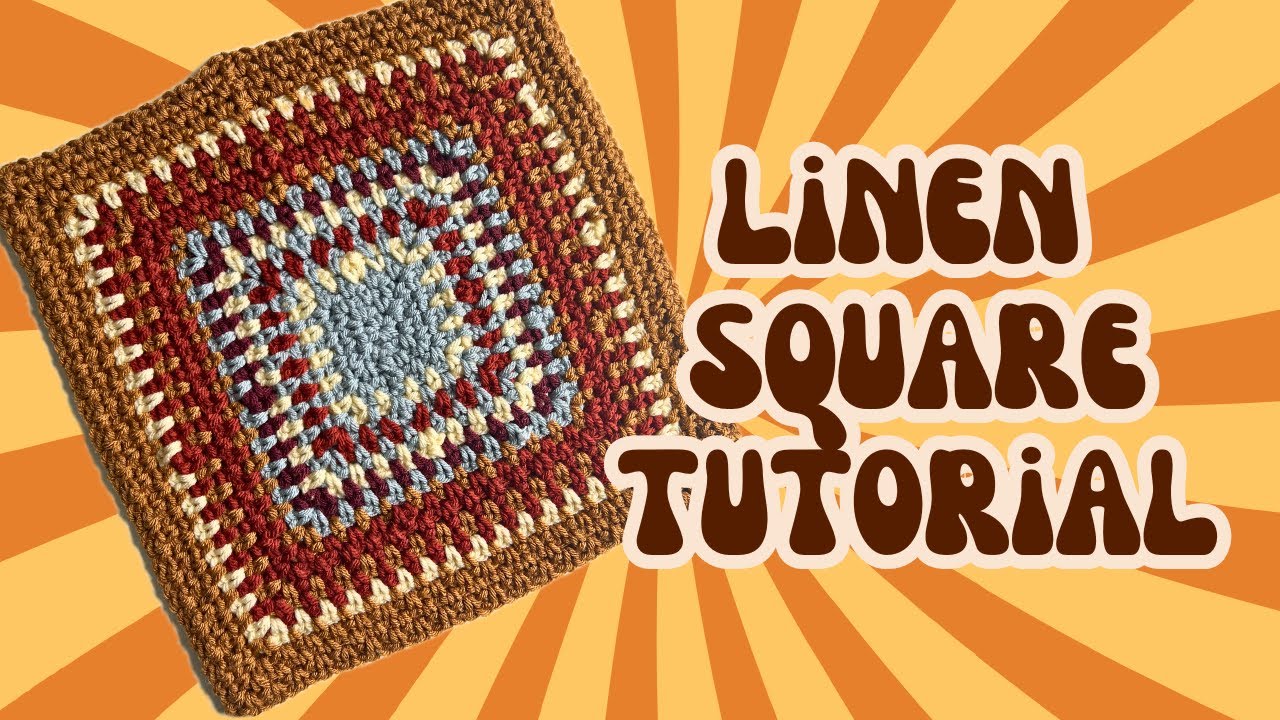 Linen Stitch Square Tutorial! Perfect for temperature blankets! - YouTube