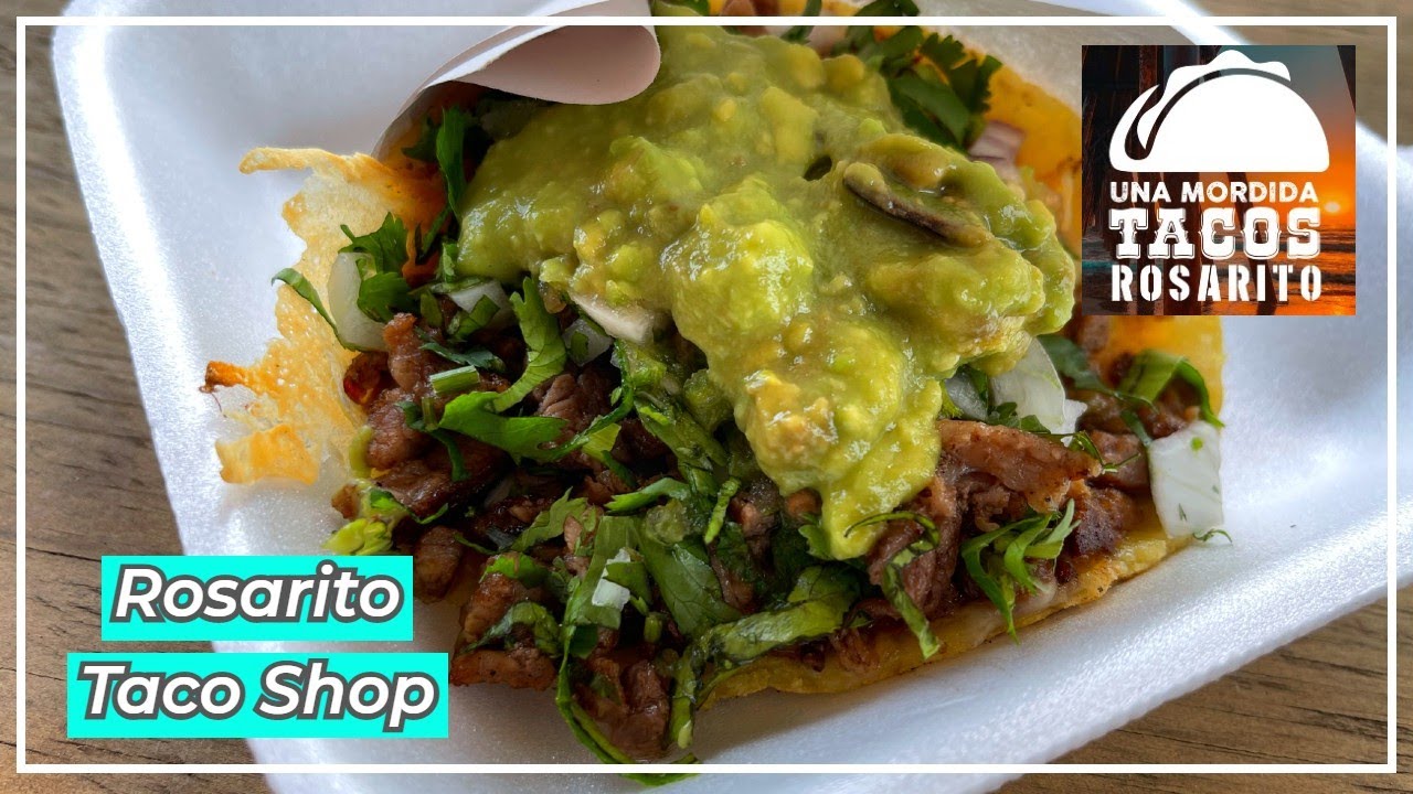 "One Bite Tacos Rosarito": Rosarito Taco Shop - YouTube