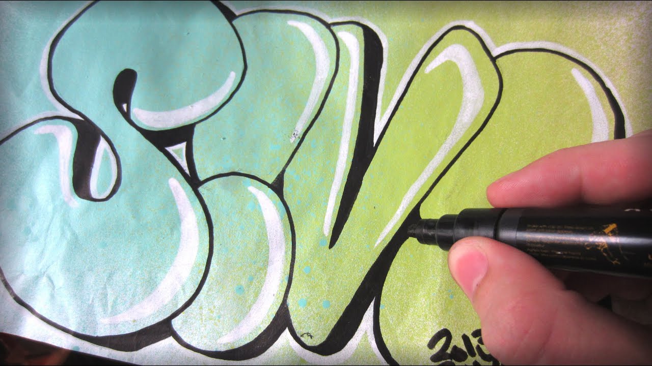 Graffiti Throw Up Collaboration Poster SIVE X FELN - YouTube