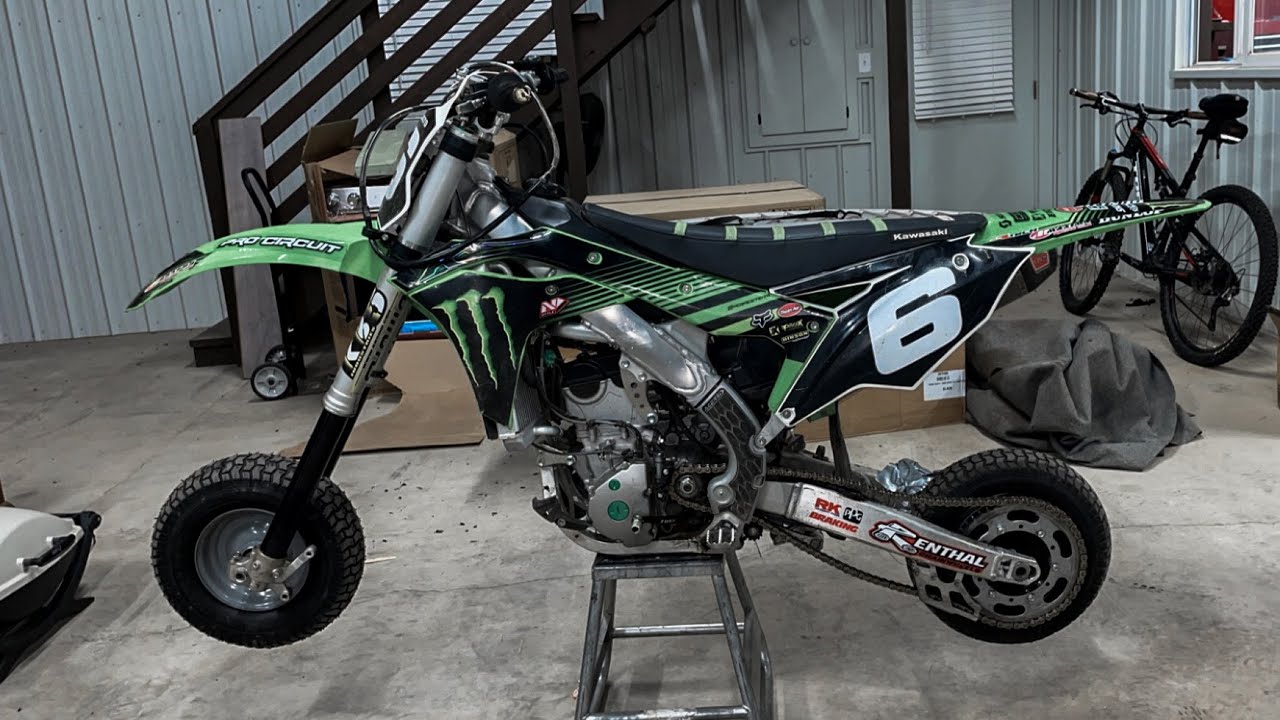 We Put Small Wheels on a 2019 KX250F - YouTube