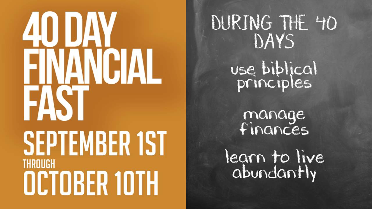 40 Day Financial Fast at AFC - YouTube