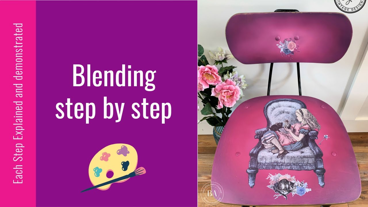 Blending Step by Step for furniture painters using Dixie Belle chalk ...