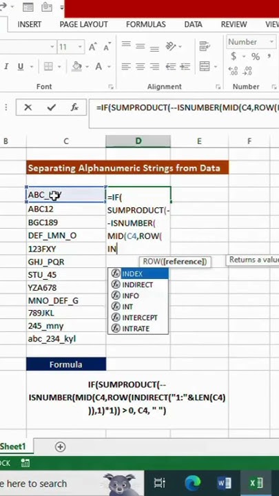 Excel String Hack Excel Tutoring Excel Tutorial Excel Tricks
