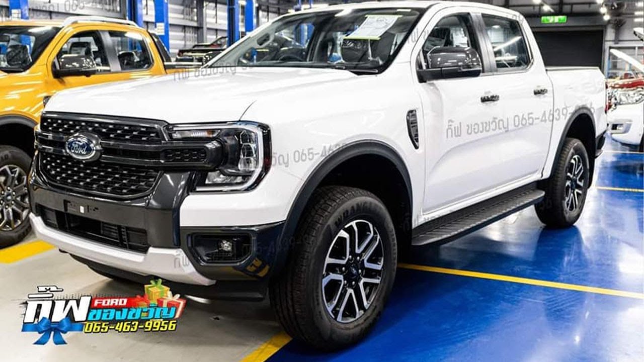 Handsome 2023 White Ford Ranger Nextgen Sport - Thailand Review - YouTube