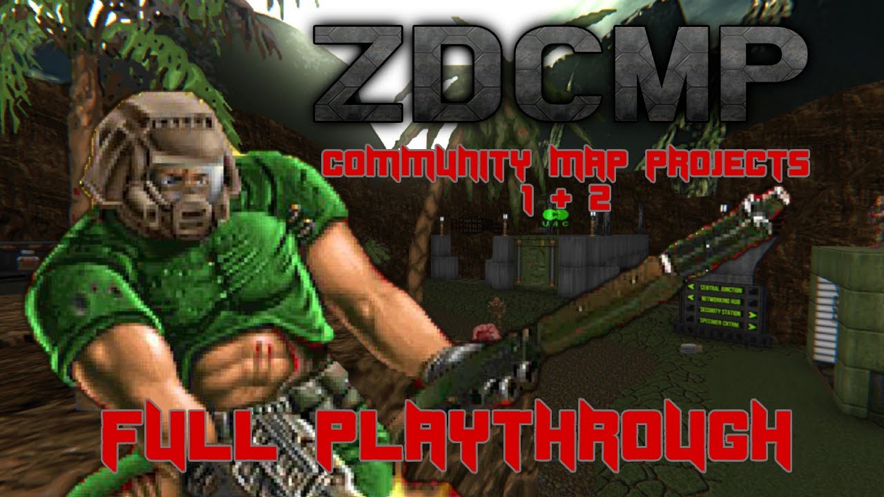 ZDoom Community Map Projects 1 and 2 - YouTube