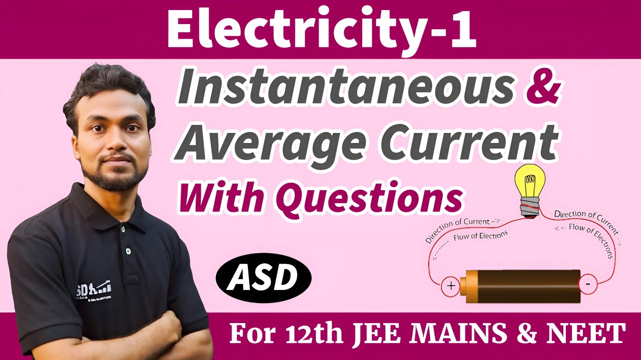 CE-1 | Electric Current Basics | Average and Instantaneous Current with ...