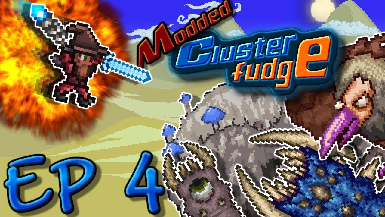 Terraria Modded Clusterfudge | Ep 4: Derpo Kills Bosses Really Quickly ...