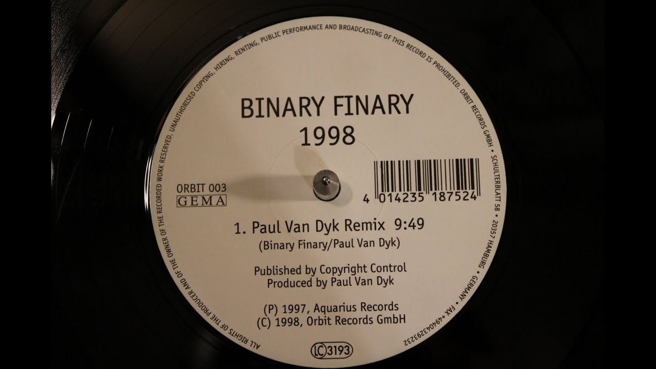 Binary Finary - 1998 (Paul Van Dyk Remix) (1998) - YouTube Music