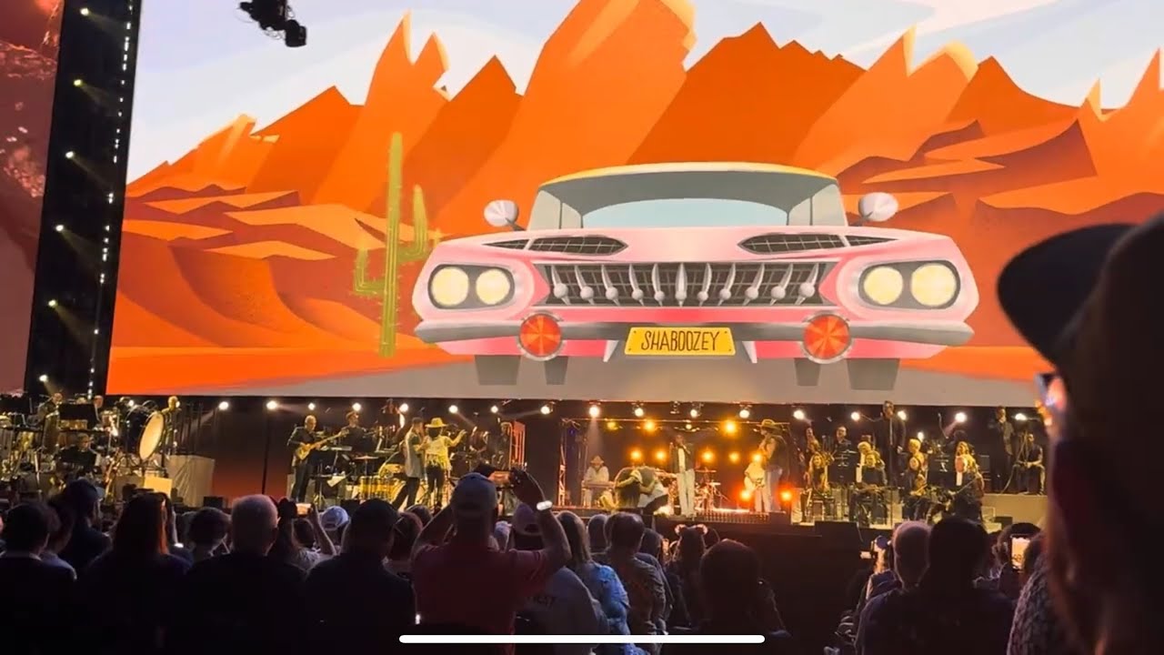 D23 Cars Land Disney Shaboozy performs Highway - YouTube