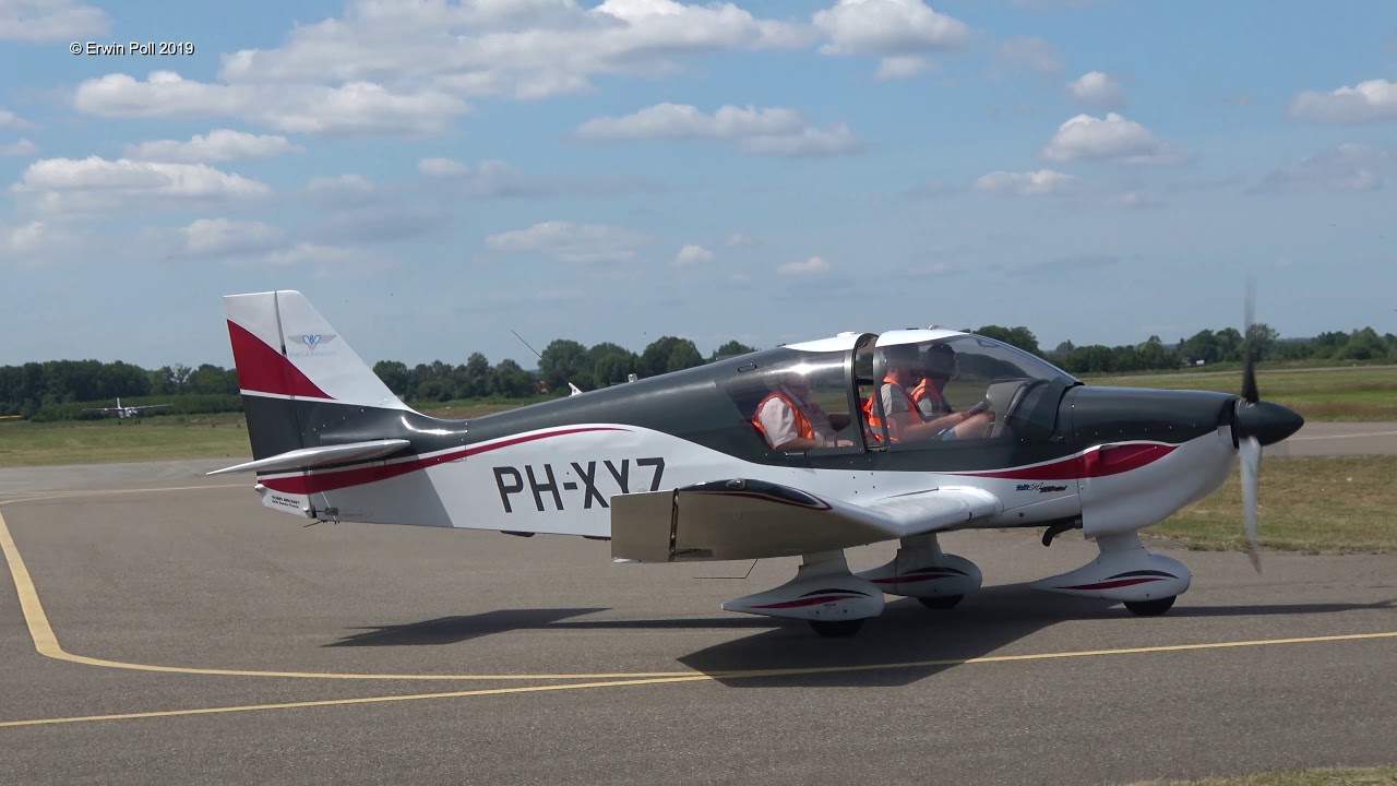 Robin DR401 / 155 CDI EcoFlyer PH-XYZ Teuge Airport 4-7-2019 - YouTube