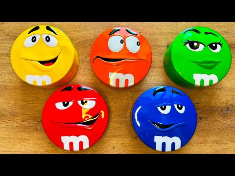 31 Minutes Satisfying with Colorful M&M'S Containers Full of Rainbow Candy Relaxing Unpacking ASMR
