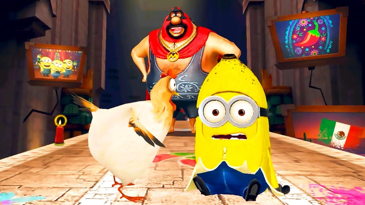 Banana Man minion Throwing Pollo Locos at El Macho ! Boss battle in ...