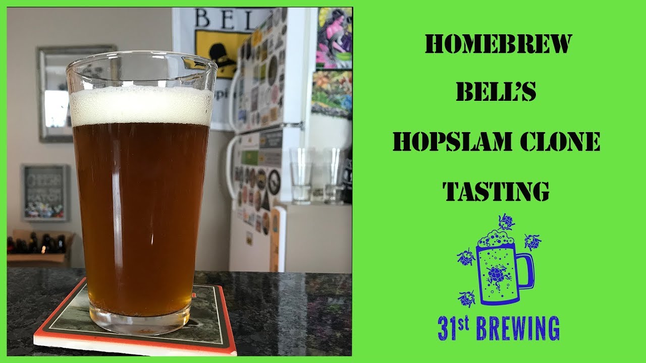Bell's Brewery Hopslam Clone All-Grain Tasting Home Brew - YouTube