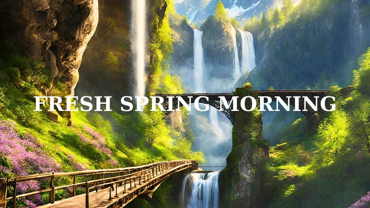 FRESH SPRING MORNING AMAZING COLORS OF SPRING 4K NATURE RELAXATION ...