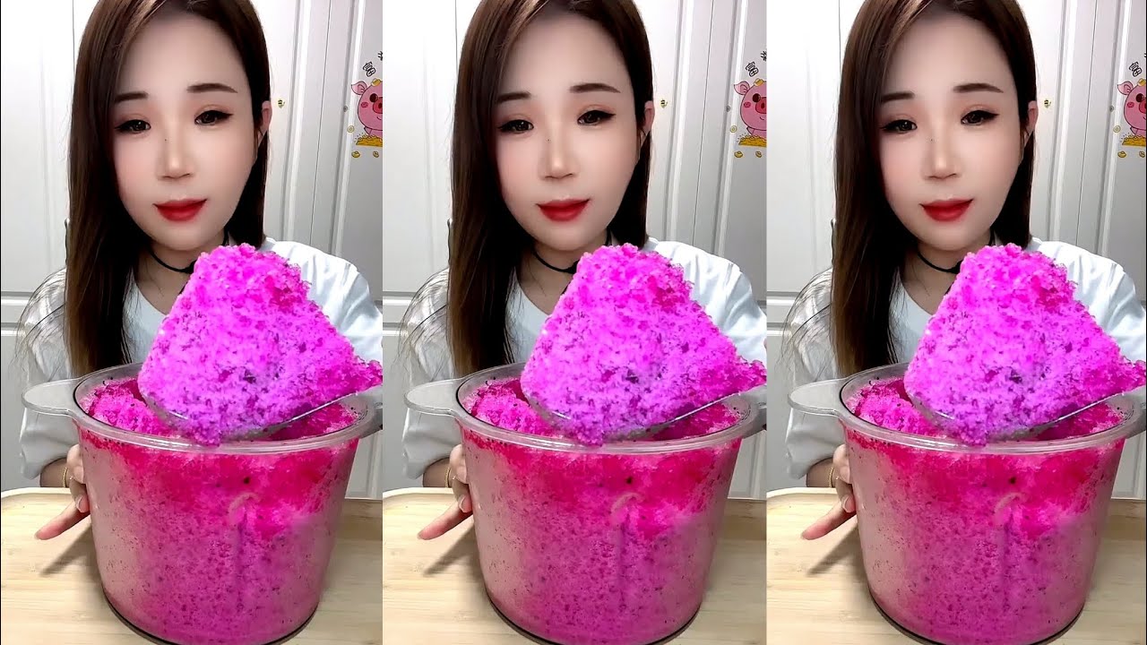 ASMR SHAVED ICE EATING YY - YouTube
