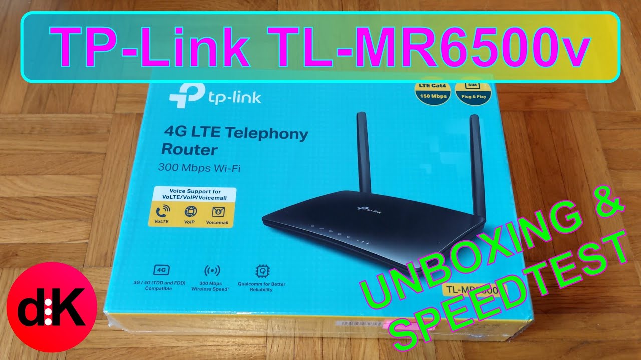 TP Link TL-MR6500v Unboxing & Speedtest 4G Router LTE mit Telefonie ...