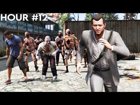 Michael Survived 24 Hours in ZOMBIE APOCALYPSE (GTA 5) - YouTube