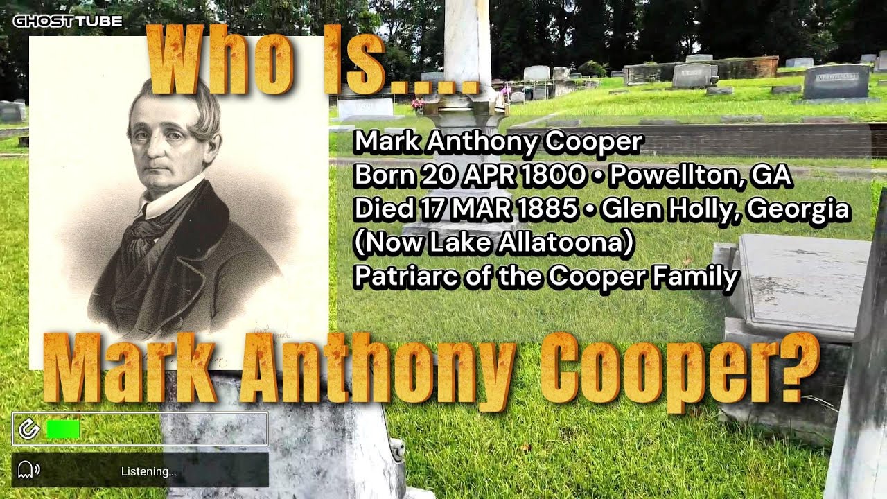 Who Is Mark Anthony Cooper? - YouTube