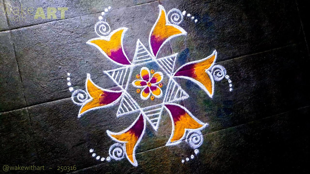 Tradition Long Kolam Rangoli #rangoli #kolam #muggulu #art #drawing # ...