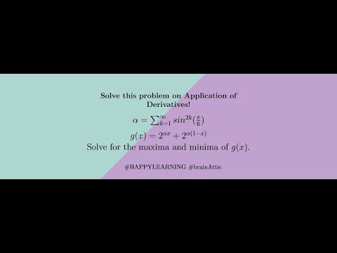 Try solving this conceptual problem on Application of Derivatives from ...