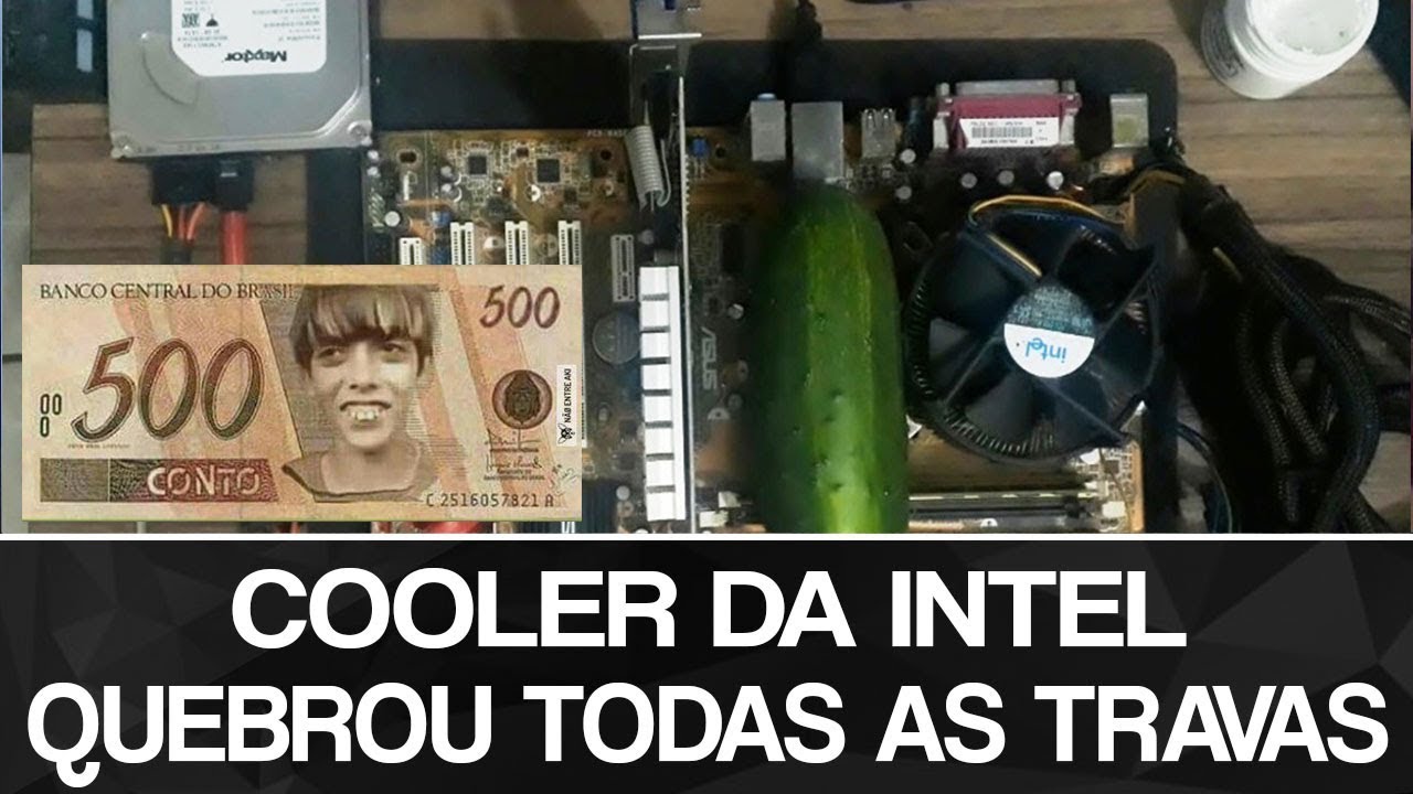 Cooler da Intel quebrou todas as travas Resolvido - YouTube
