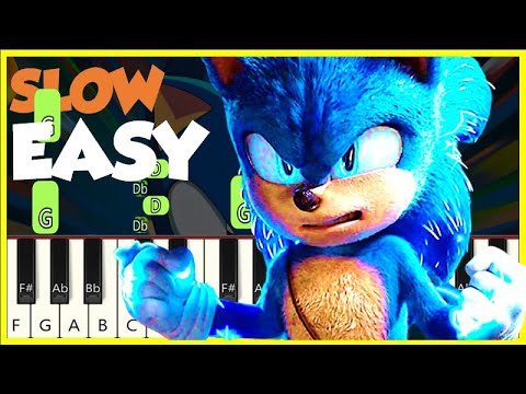 SONIC - PIANO E TECLADO TUTORIAL / VERSÃO LENTA - YouTube